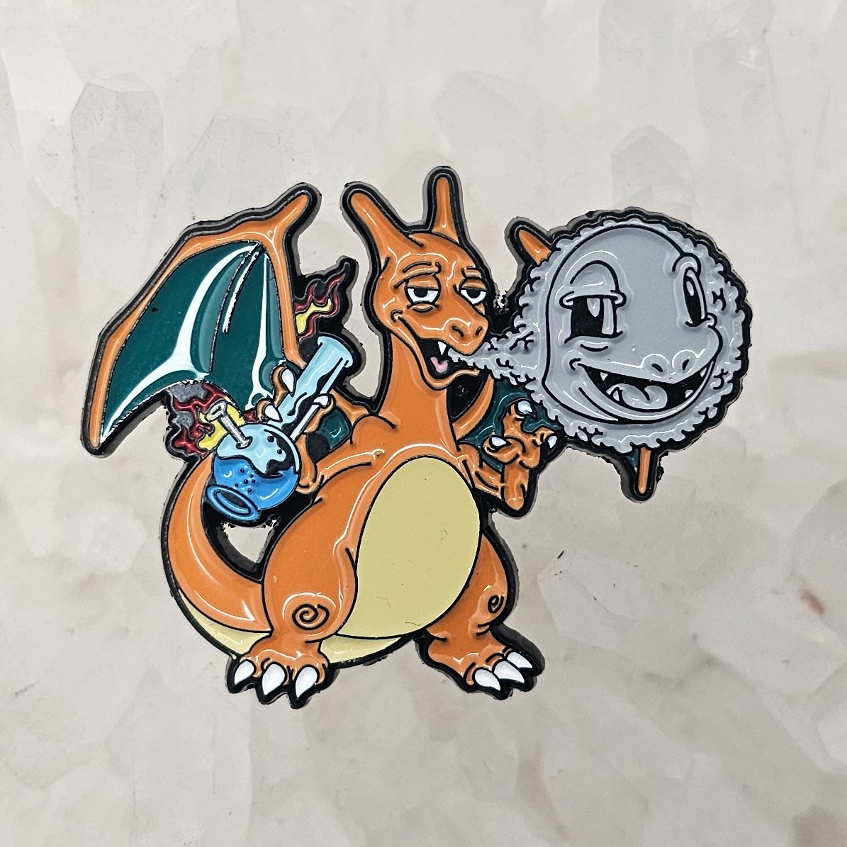 Stoner Charizard Poke Weed Charmander Smoke Enamel Pins Hat Pins Lapel ...