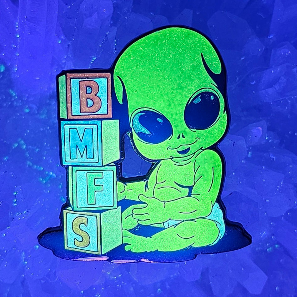 Baby Billy MF Strings Bluegrass Alien Glow Enamel Pins Hat Pins Lapel ...