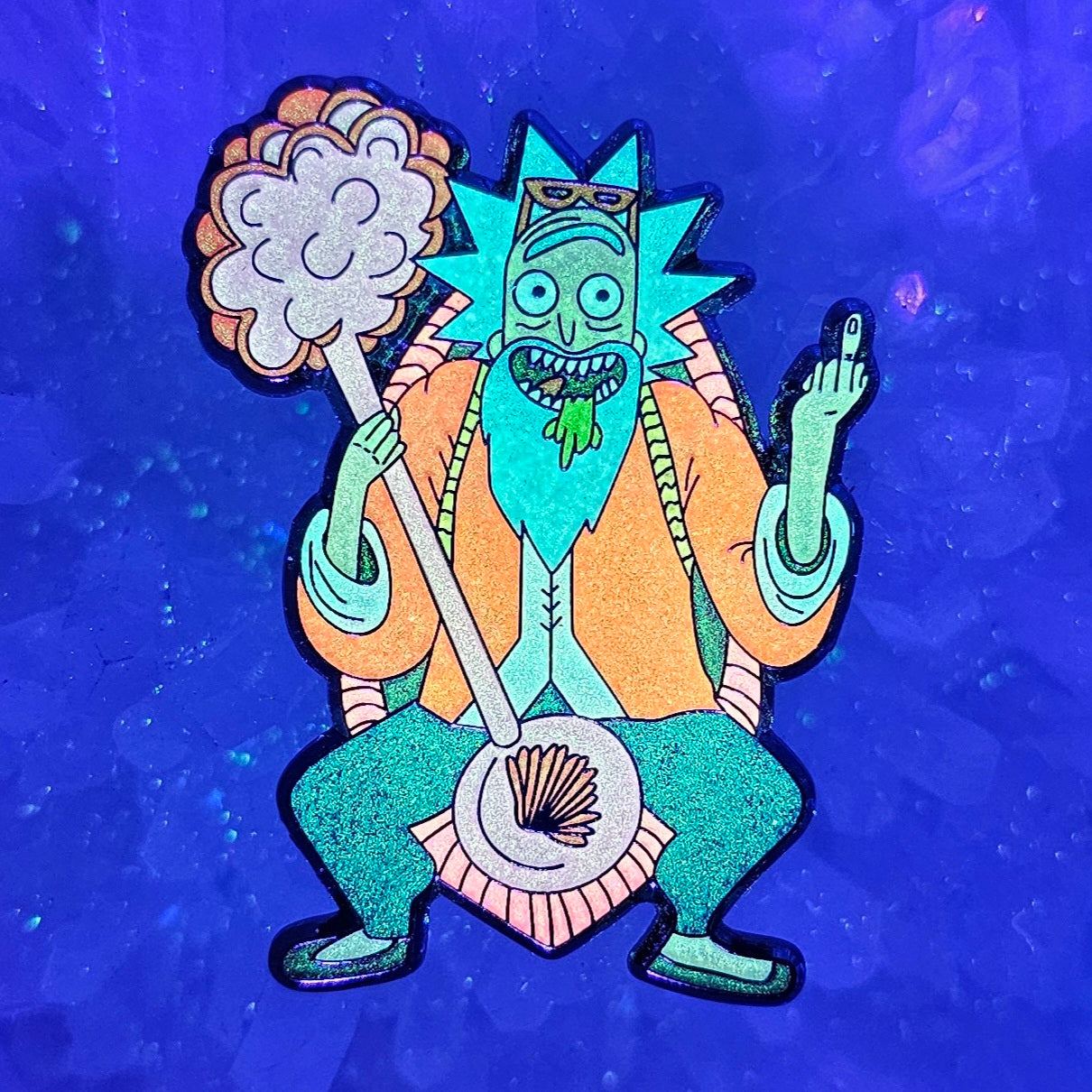 Dragon Rick Ball Z Morty Master Roshi Rick Anime Mashup Enamel Pins Ha ...