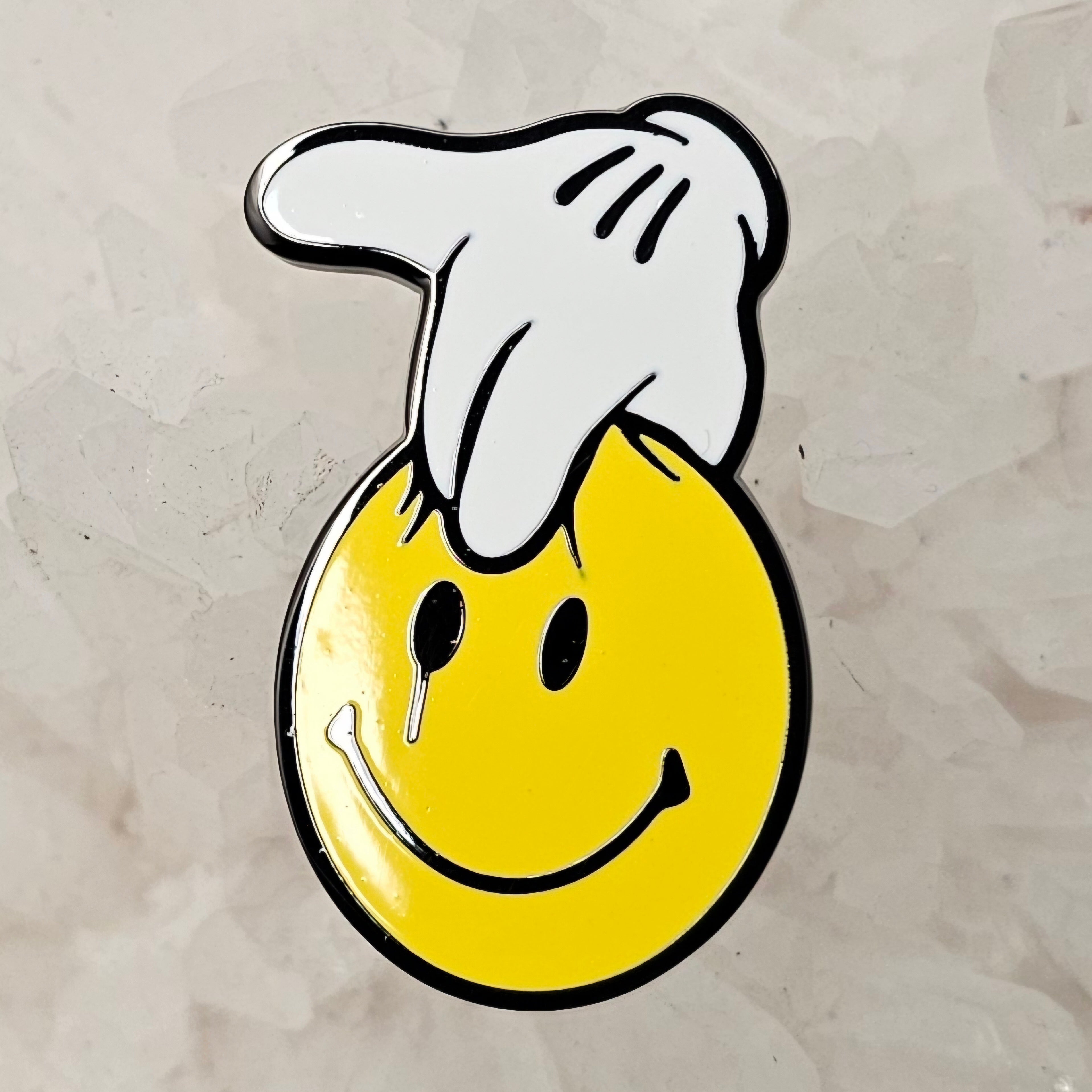 Everything Is Fine Face Melt Smile Mickey Hand Cartoon Mouse Enamel Pi ...