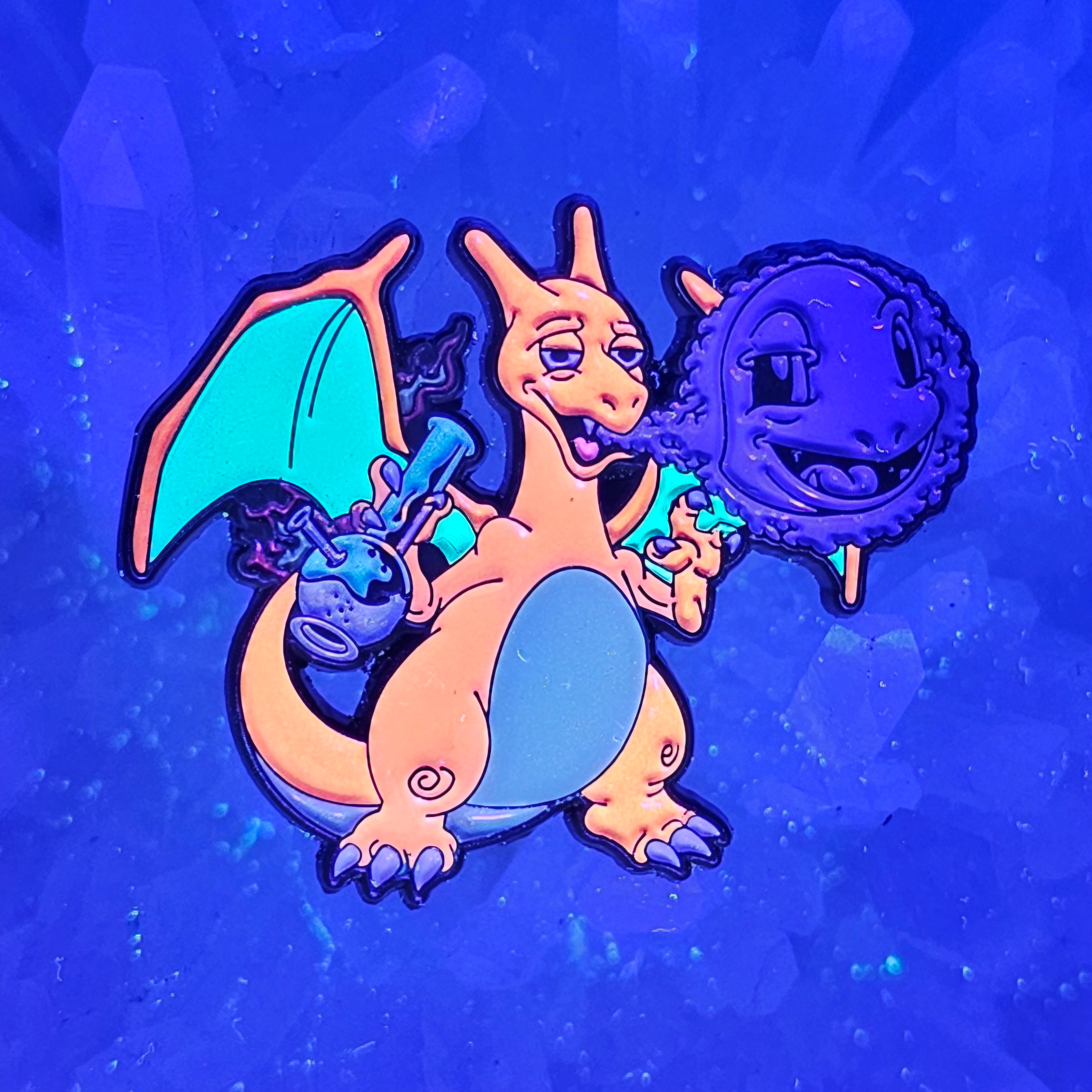 Stoner Charizard Poke Weed Charmander Smoke Enamel Pins Hat Pins Lapel ...