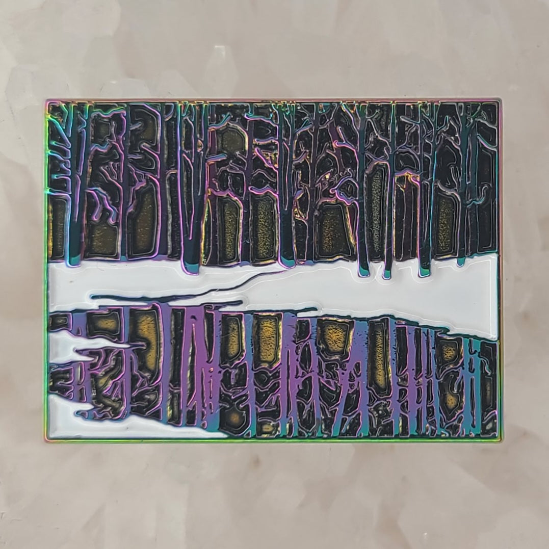 Bob Ross Rainbow Forest Landscape Rainbow Metal Enamel Pins Hat Pins L ...