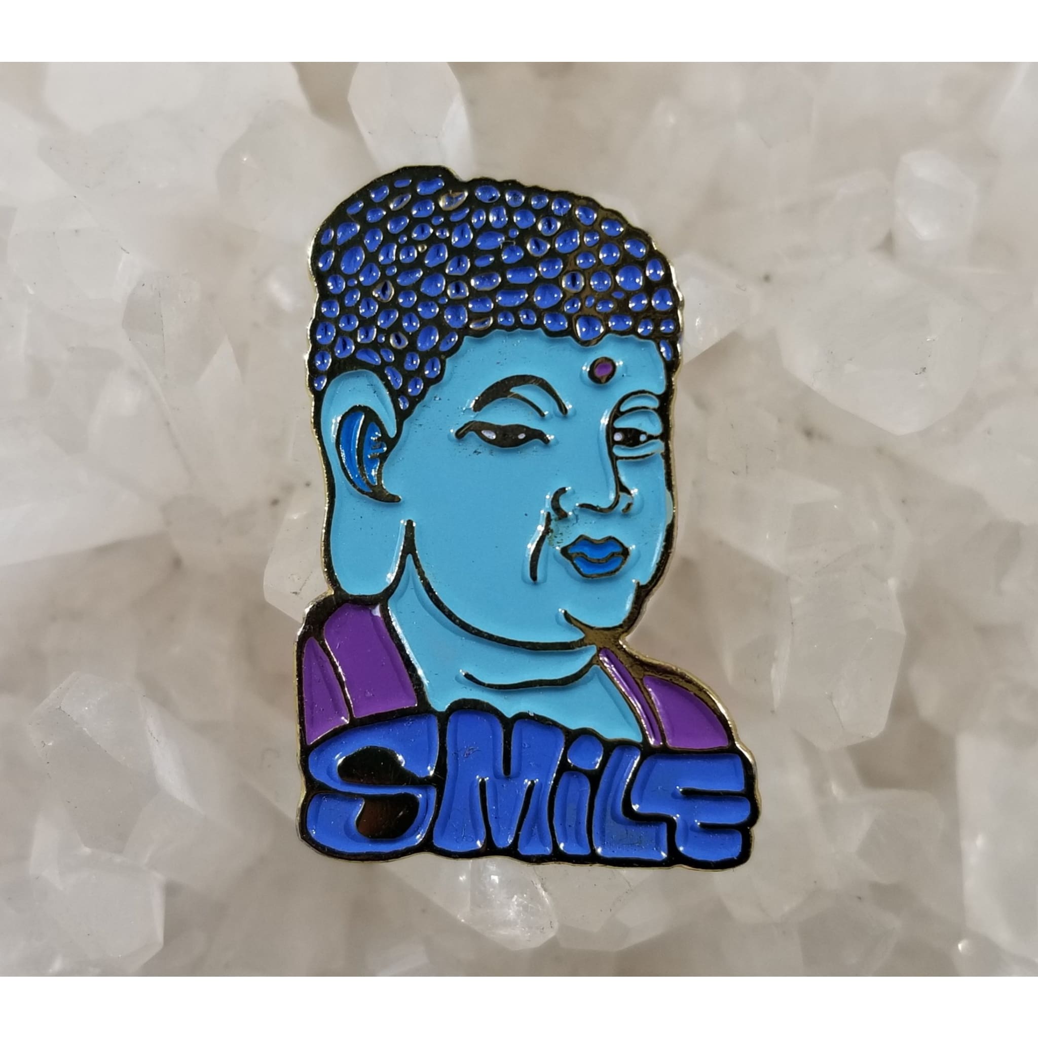 Smile Buddha Ganesha Buddhism Meditation Third Eye Enamel Hat Pin ...