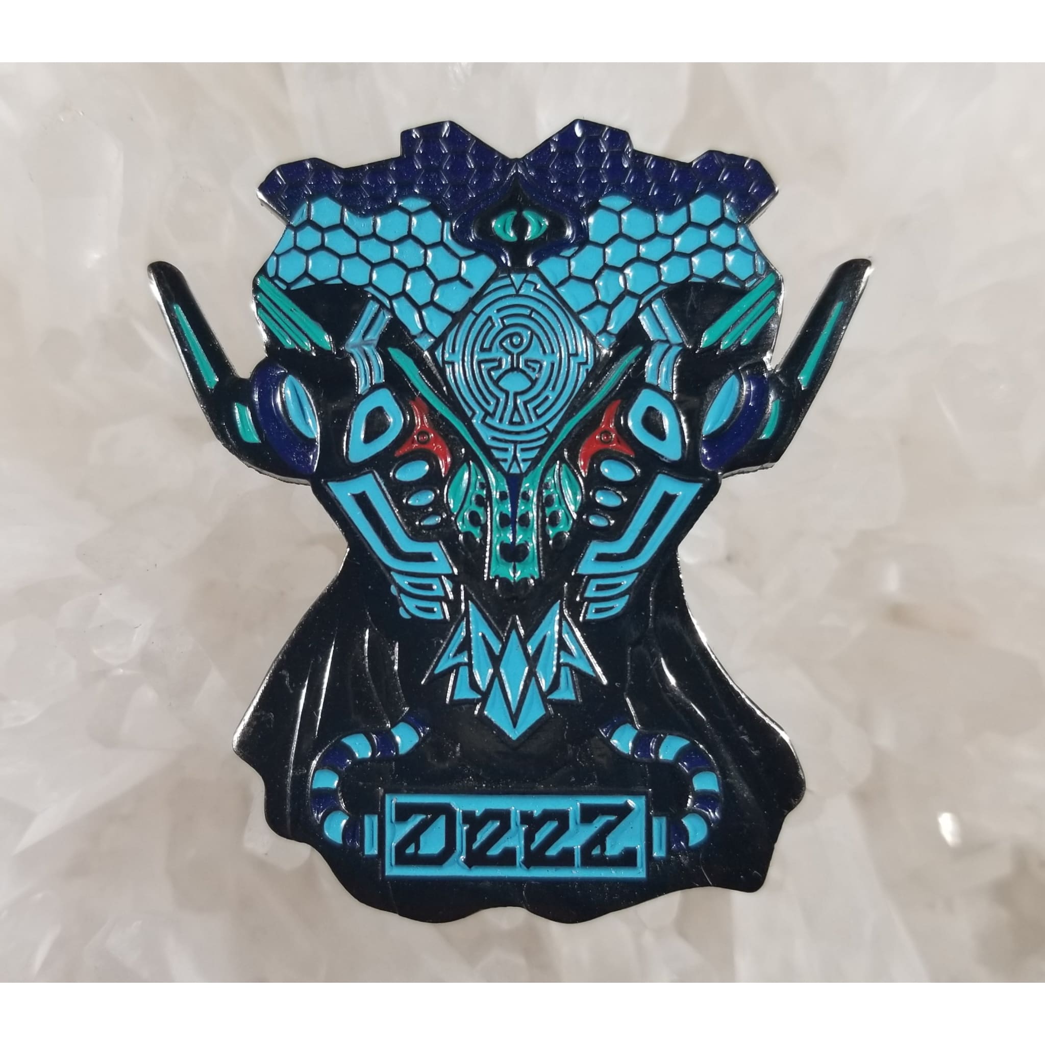 West Trippy World Robot Cyborg Psychedelic Art 3D Enamel Hat Pin ...